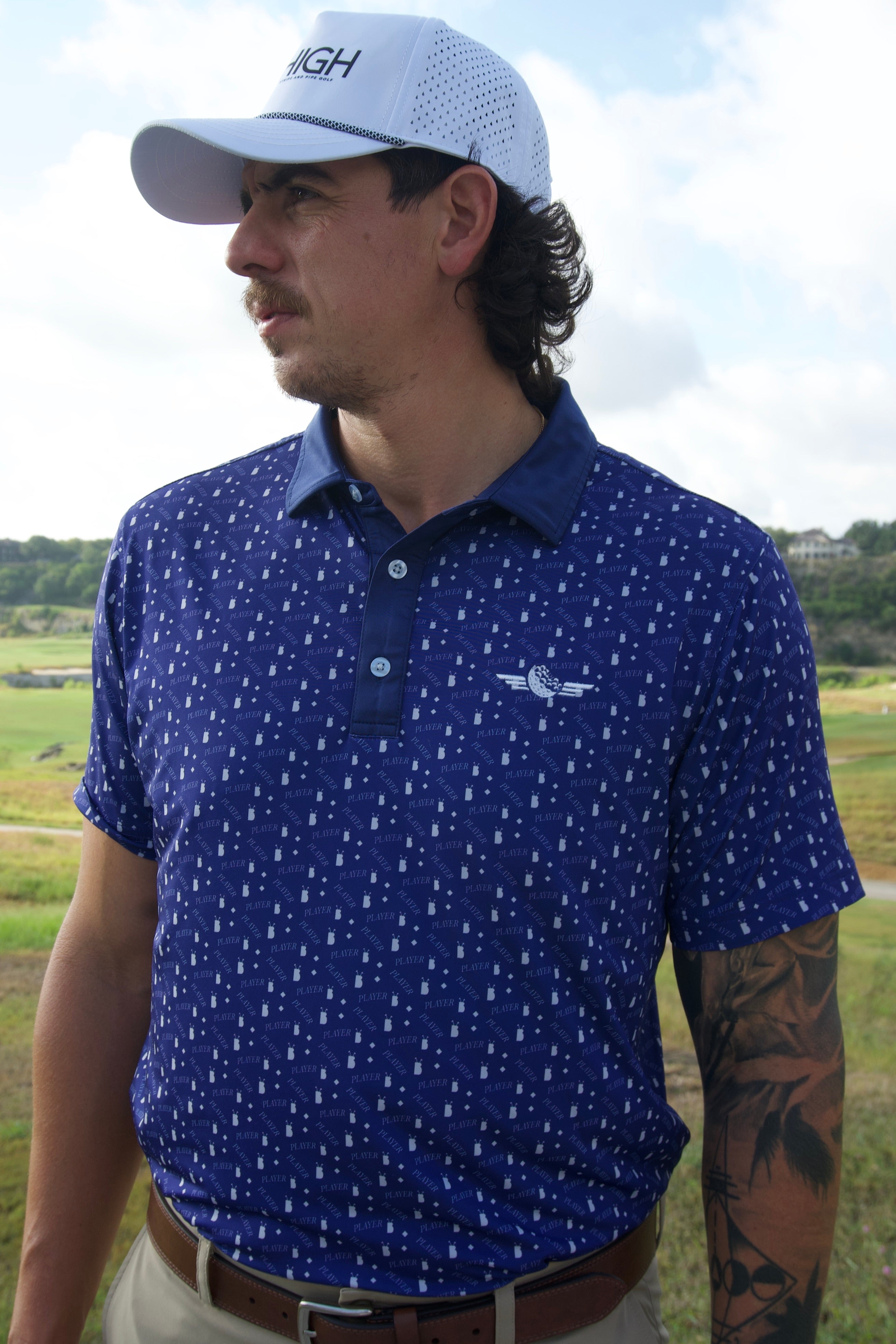 “Player B” Polo – Stripe & Pipe Golf Co.